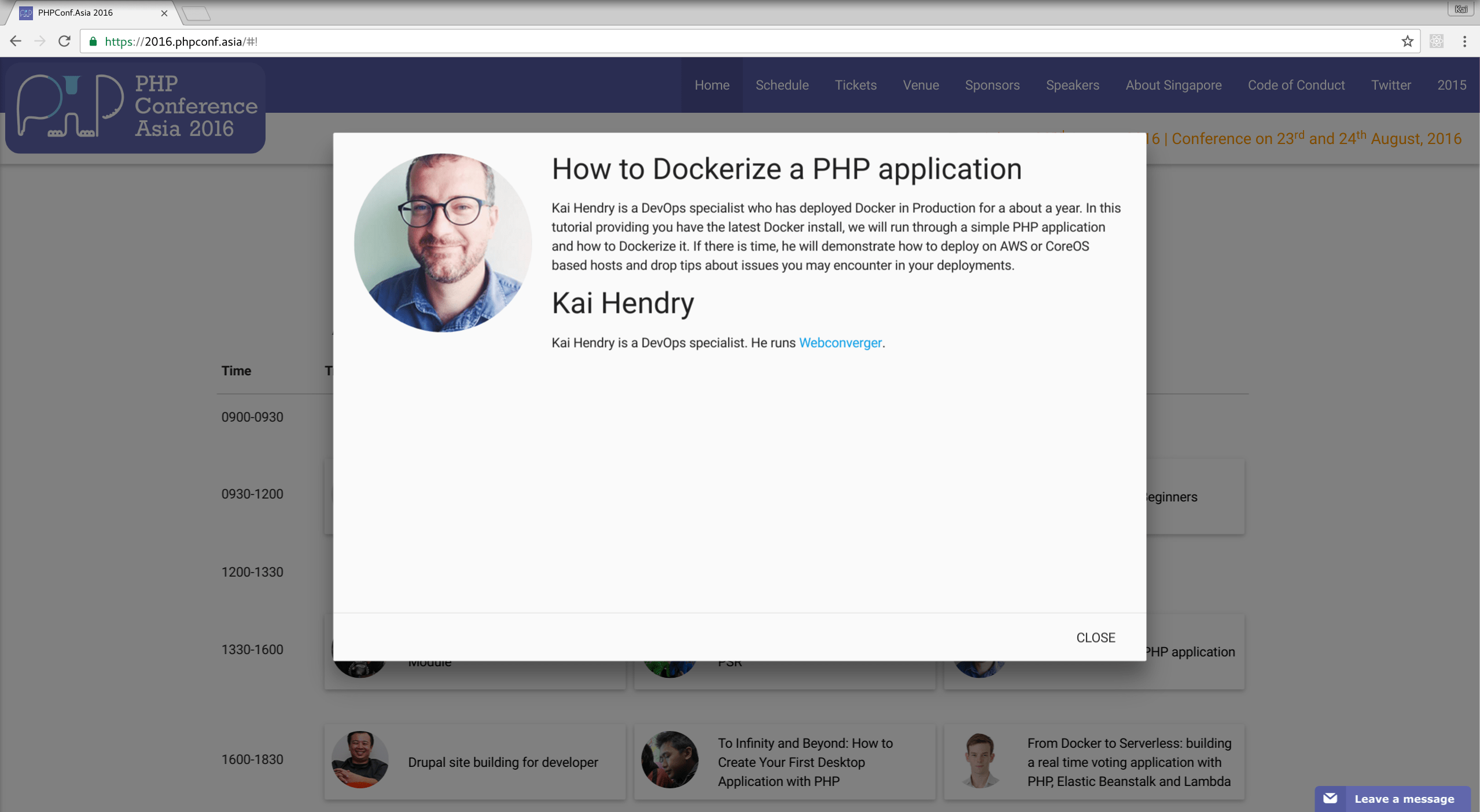 GitHub - kaihendry/docker-tutorial: Docker tutorial at PHP conference Asia 2016