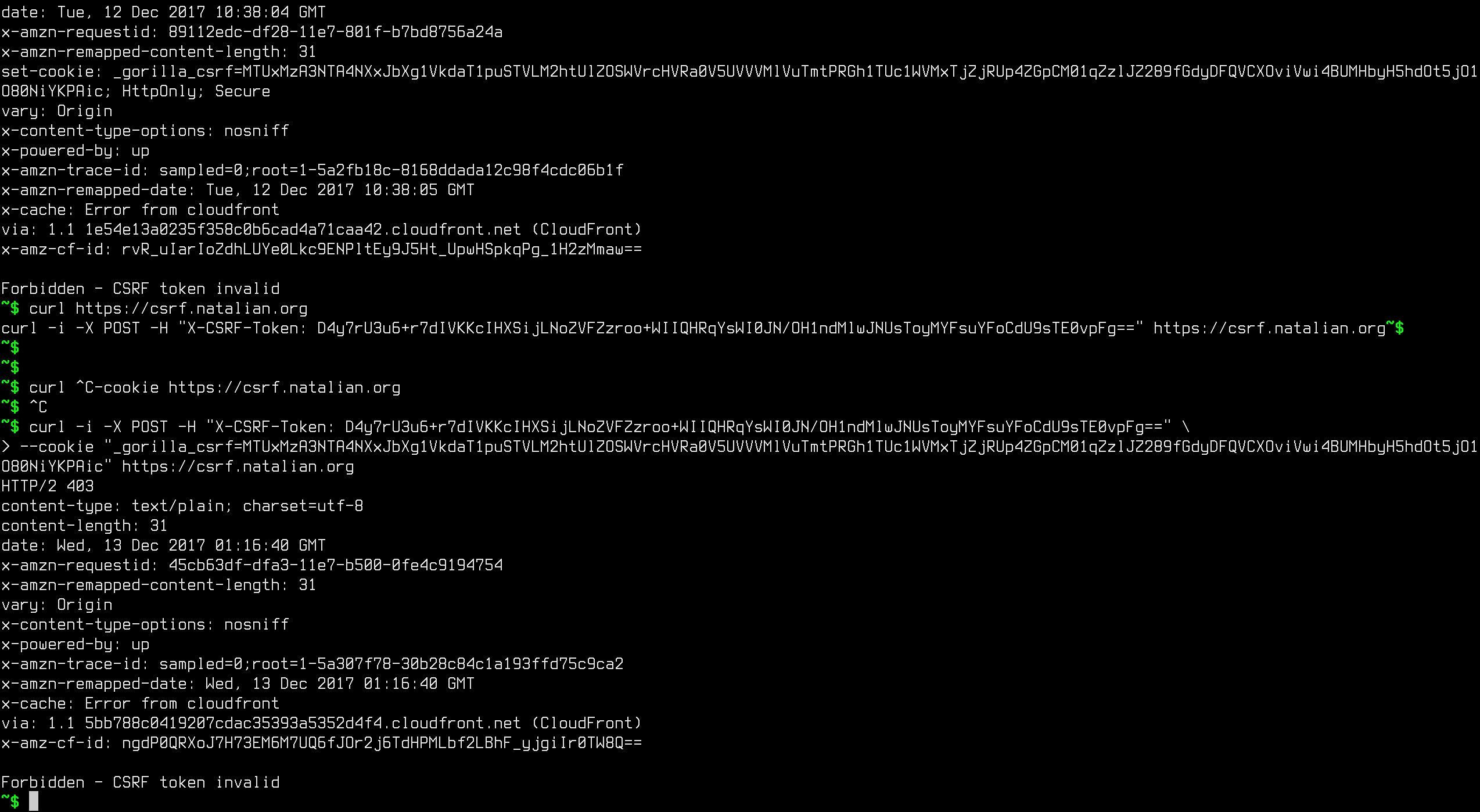 Forbidden - CSRF token invalid · Issue #77 · gorilla/csrf · GitHub